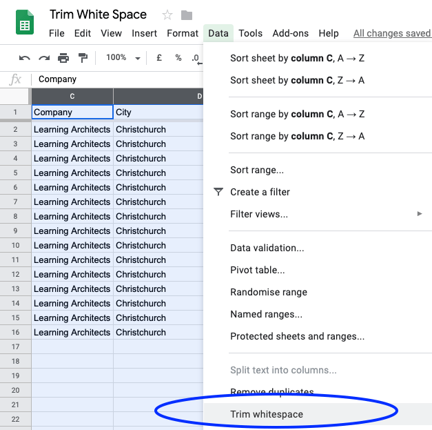 Clean up data in cells: Quickly remove duplicate data, and trim white space in your sheet-Online ...